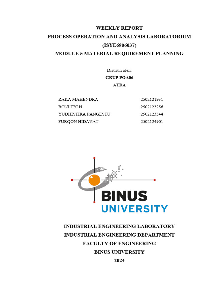 Poa06 Atda Module5 MRP | PDF