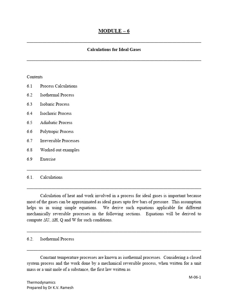 Module-06 Finished Verified | PDF | Heat | Gases