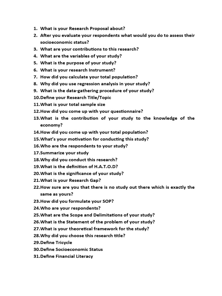 Key Elements of a Research Proposal | PDF | Science & Mathematics