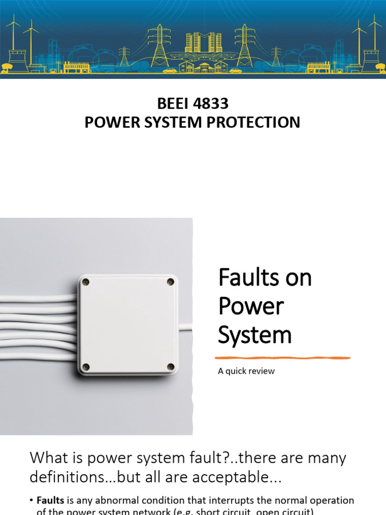 02 Power System Fault Pdf Systems Engineering Safety