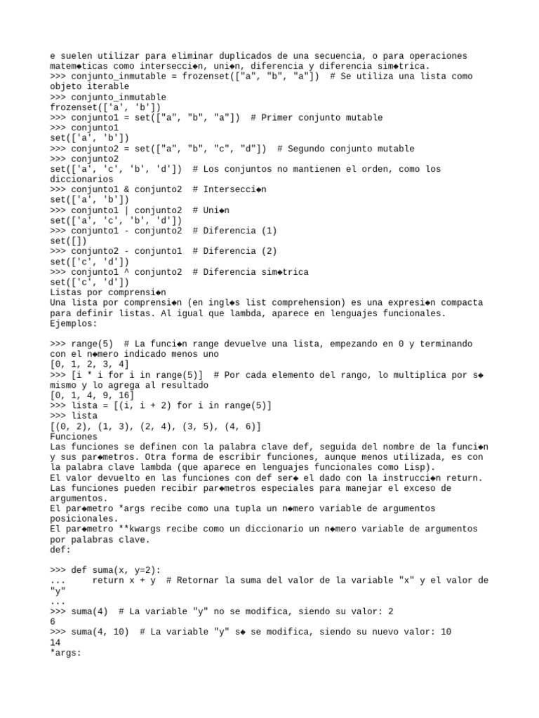 Funciones y Módulos en Python | PDF | Python (lenguaje de programación) | Ciencias de la Computación