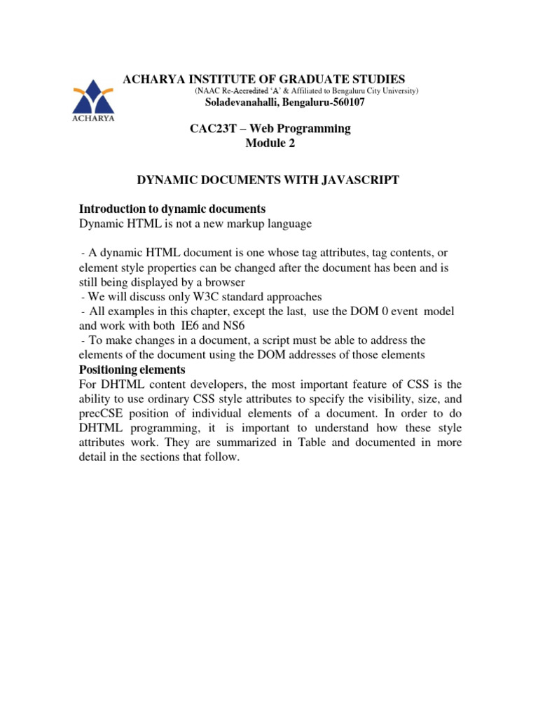 Module 2_Dynamic Document With Javascript_pdf (1) | PDF