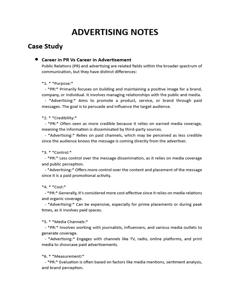 ADVERTISING | PDF | Public Relations | Advertising