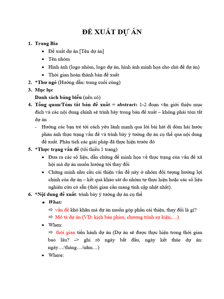 Project Proposal Outlines - Final | PDF