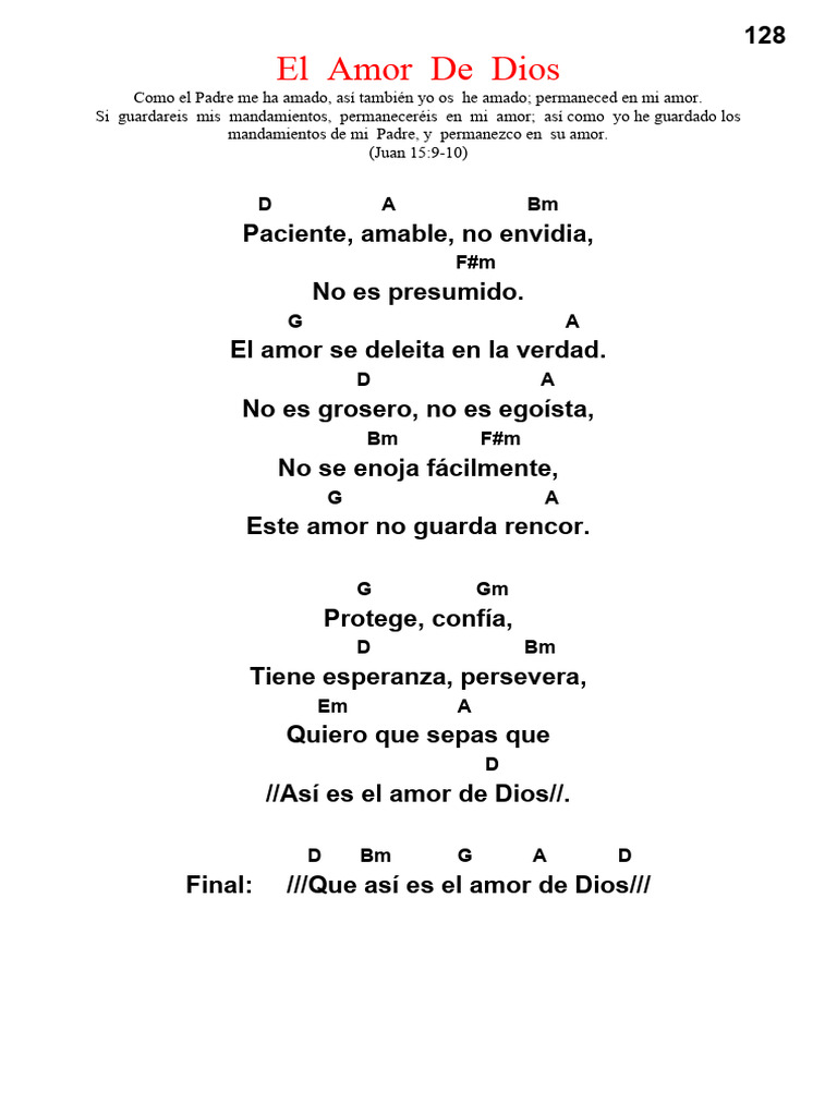 El Amor de Dios | PDF