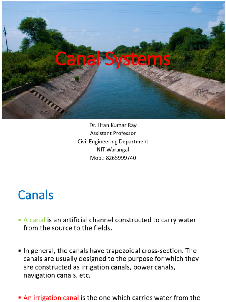 Canal Systems | PDF | Sediment | Mechanical Engineering