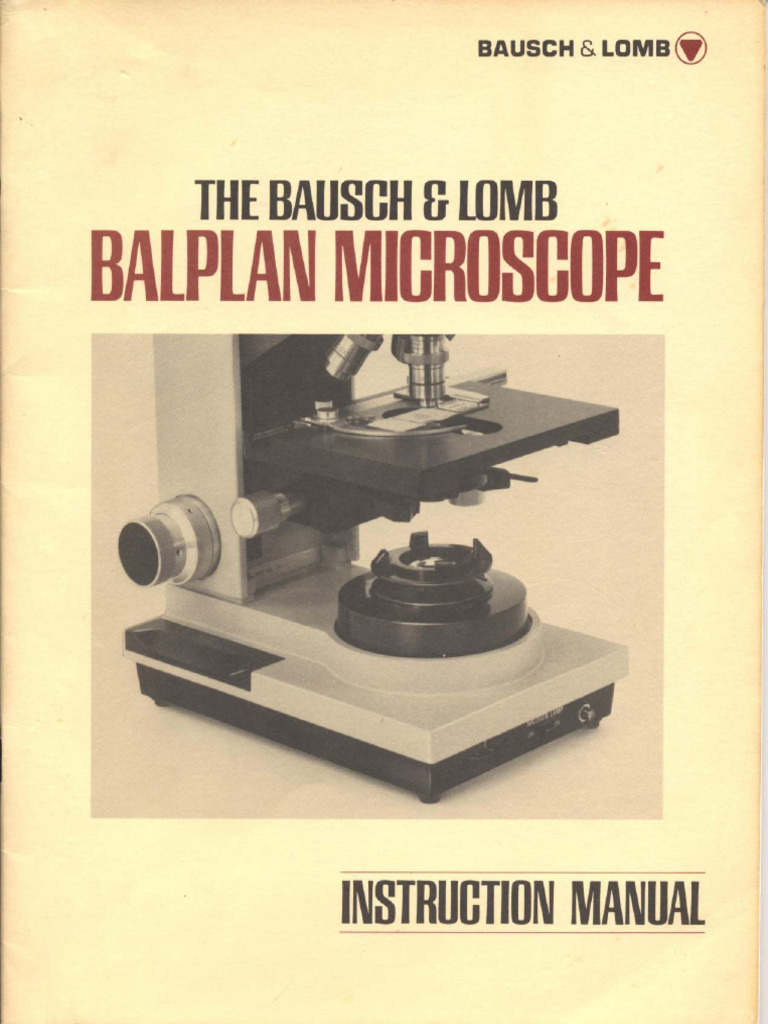 Balplan Microscope Instruction Manual Optimized | PDF