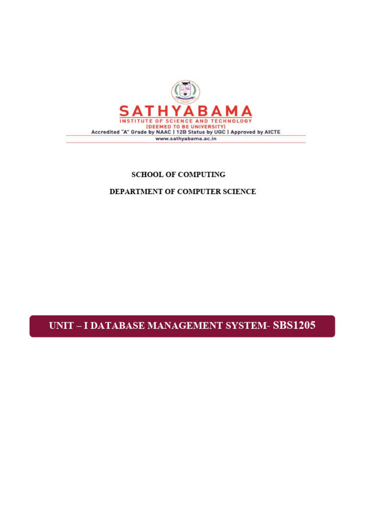 DBMS Notes | PDF | Database Index | Databases DBMS Notes | PDF | Database Index | Databases