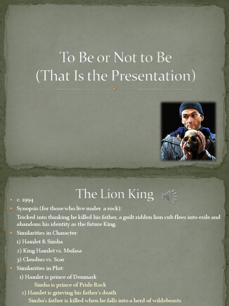 To Be or Not To Be Presentation 2.0 | PDF | Hamlet | The Simpsons