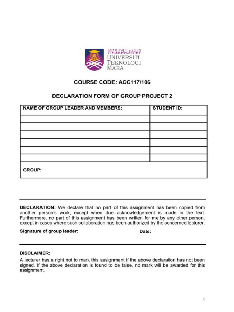 Acc117 Group Project 2 | PDF