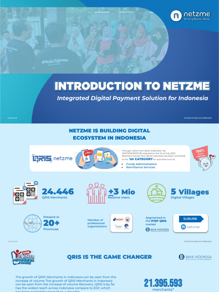 Introduction of Netzme - Eng | PDF | Small And Medium Sized Enterprises | Economies