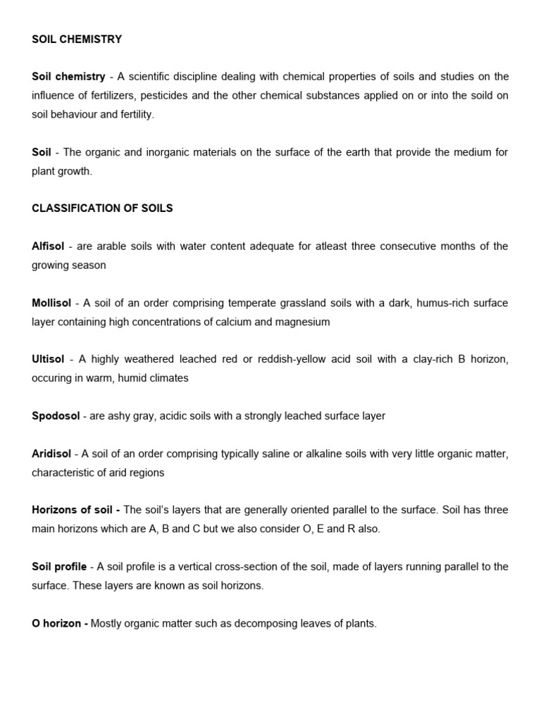 Soil Chemistry | PDF | Soil | Ph