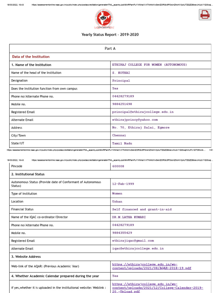.Trashed 1705765871 AQAR 2019 20 | PDF | Mentorship | Educational Technology