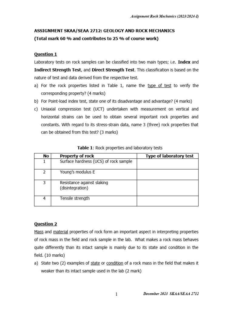 Assignment QUESTION (1) | PDF | Strength Of Materials | Deformation (Engineering)