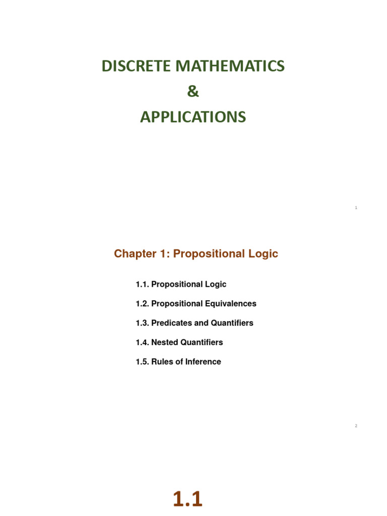 Chap1 Propositional Logic HT 2 | PDF