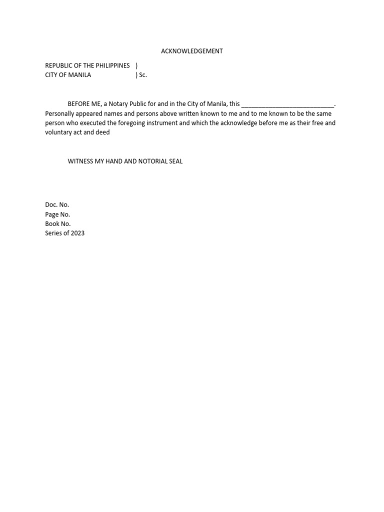 Acknowledgement | PDF