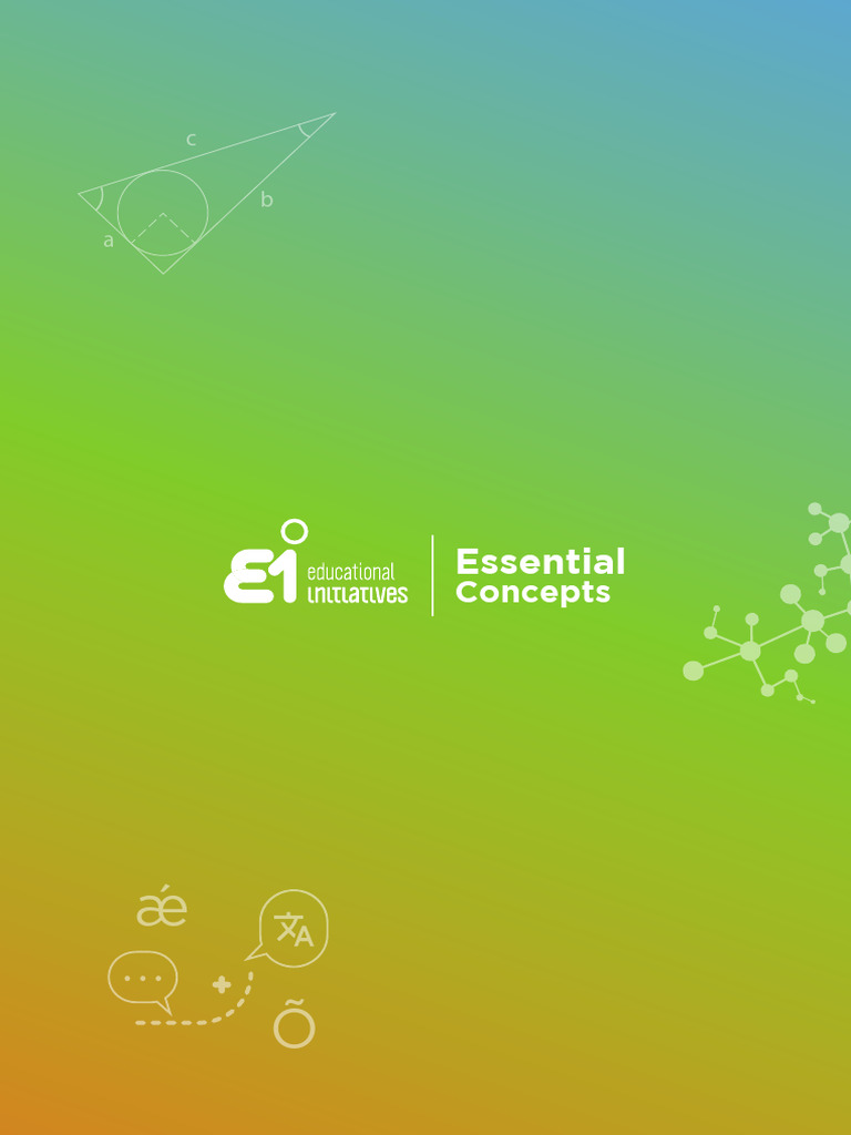 Essential Concepts - EI ASSET | PDF | Equations | Area