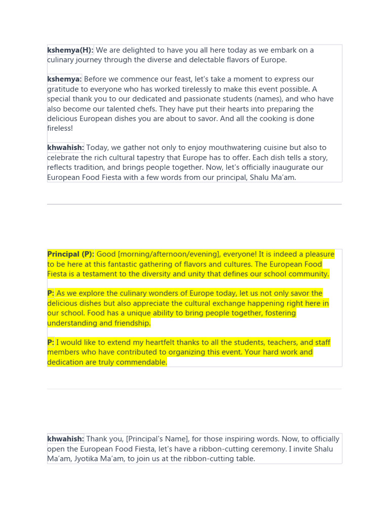 food_fiesta_script | PDF