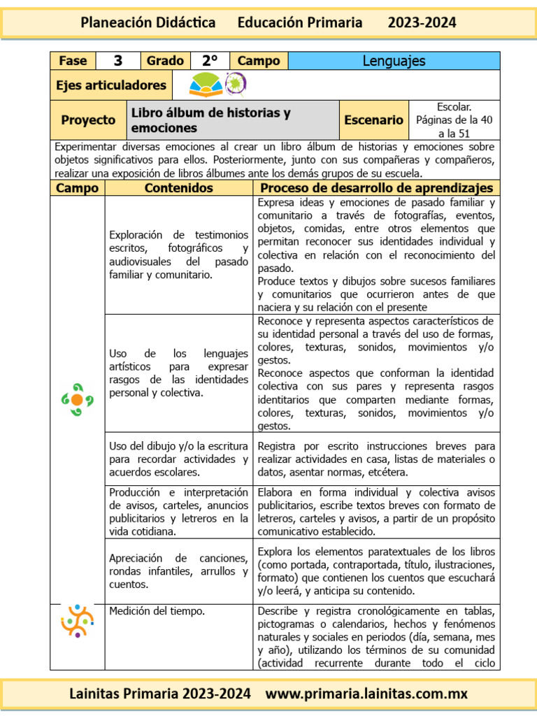 2do Grado Noviembre - 01 Libro Álbum de Historias y Emociones (2023-2024) | PDF | Evaluación ...