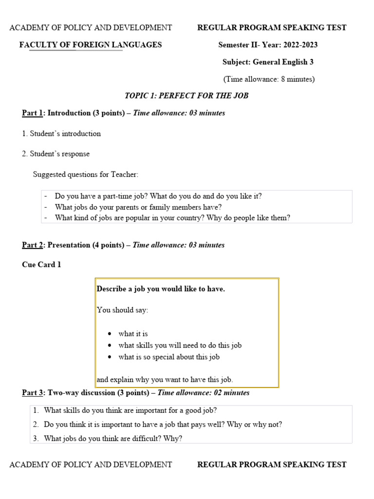 TACB3 Speaking 22.3. 2023 | PDF | Clothing | Fashion