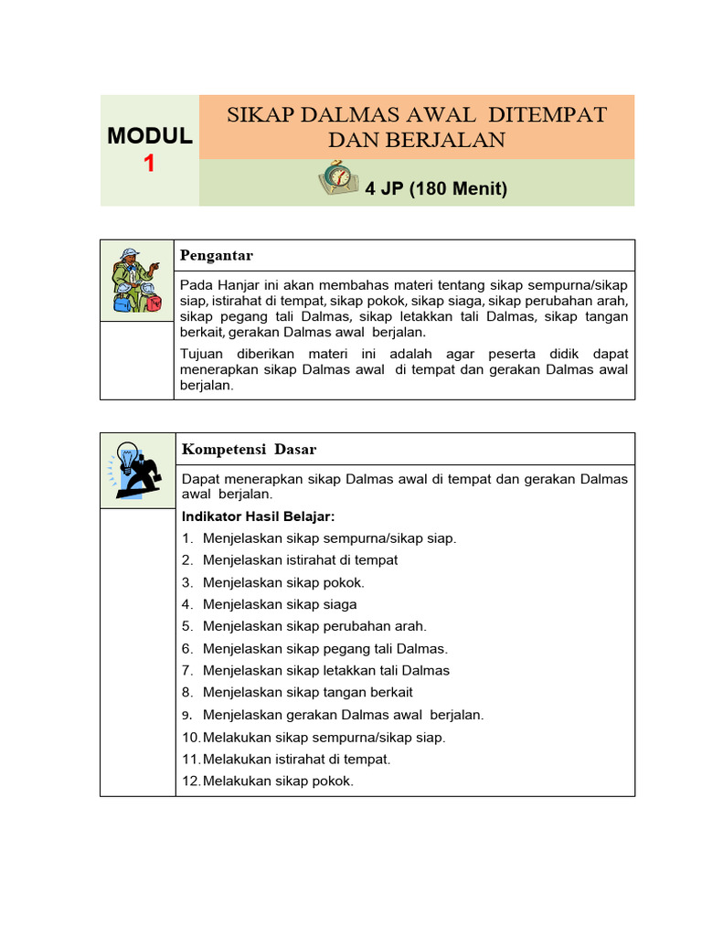 Modul 4 Sikap Dalmas Awal 2020 - 6 JP | PDF | Seni & Disiplin Bahasa