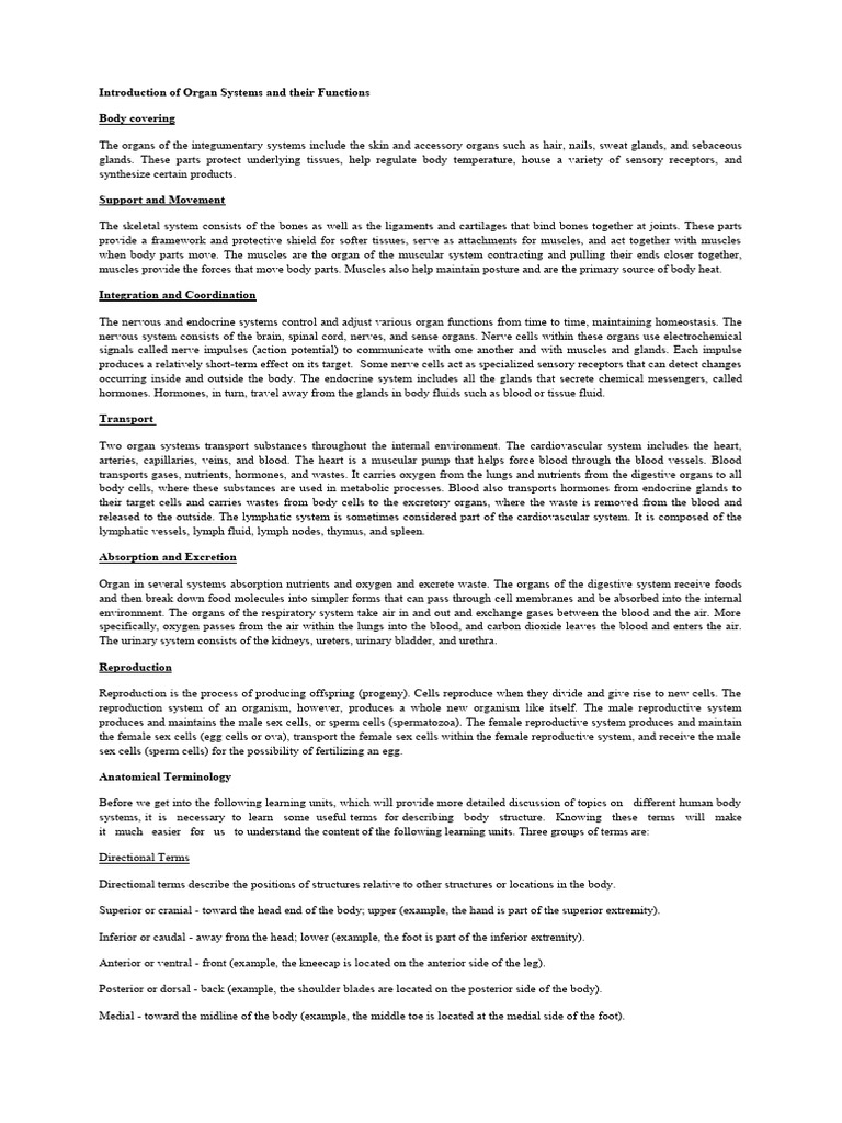 Handouts Midterm 2 | PDF | Human Body | Anatomical Terms Of Location