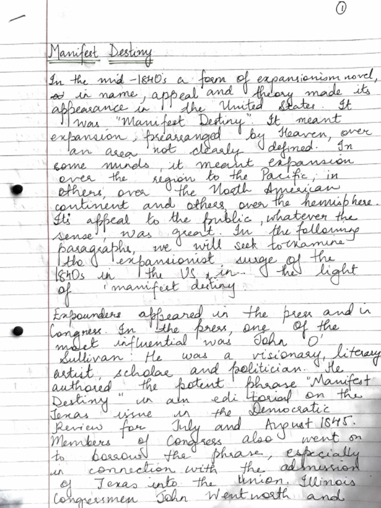 Manifest Destiny | PDF