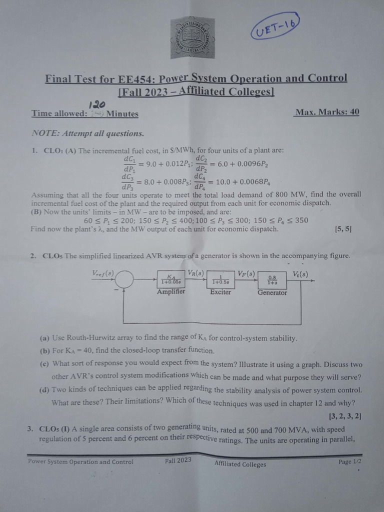 PSO Final Exam | PDF