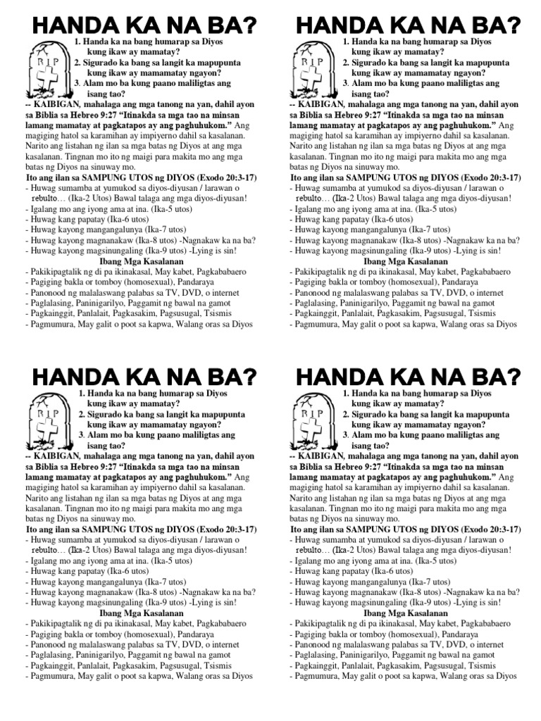 Handa Ka Na Ba | PDF