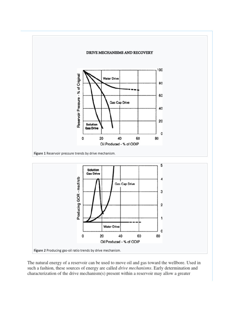 Drive Mechanisms For Reservoir Engineering | PDF | Petroleum Reservoir ...