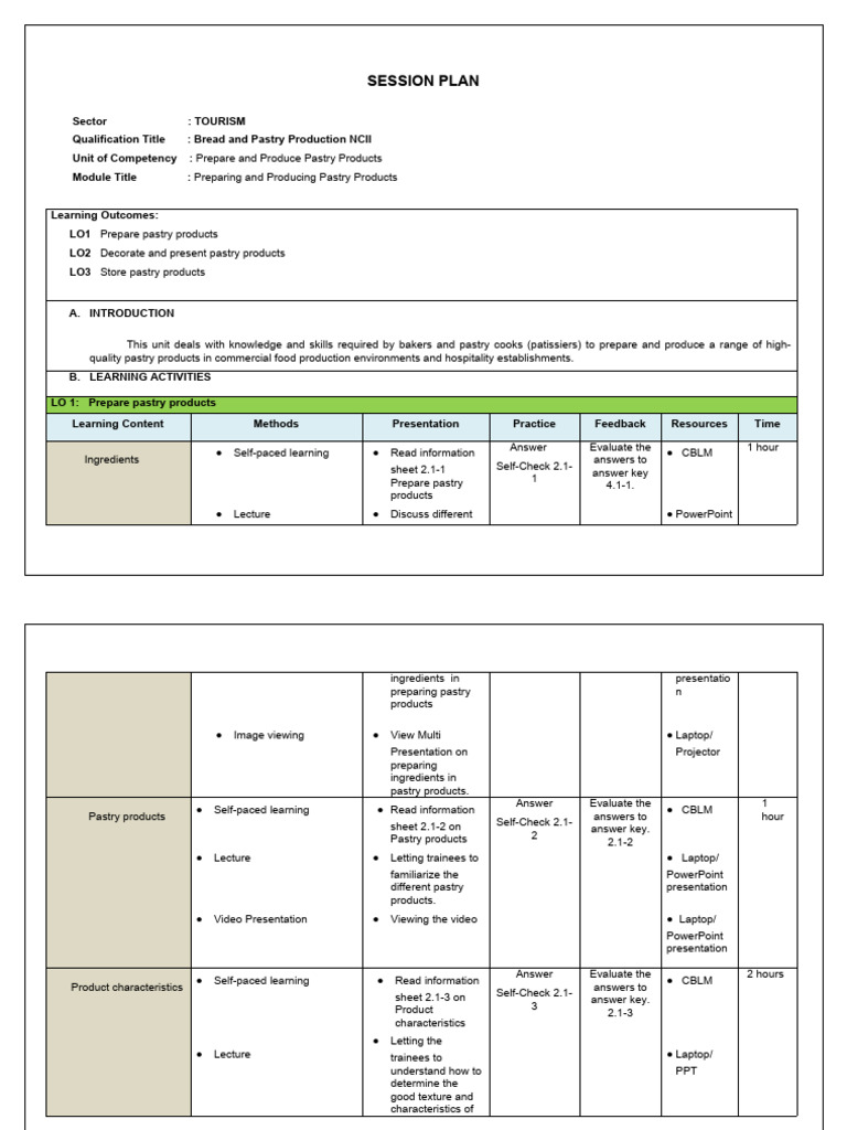 Session Plan Educ91 | PDF