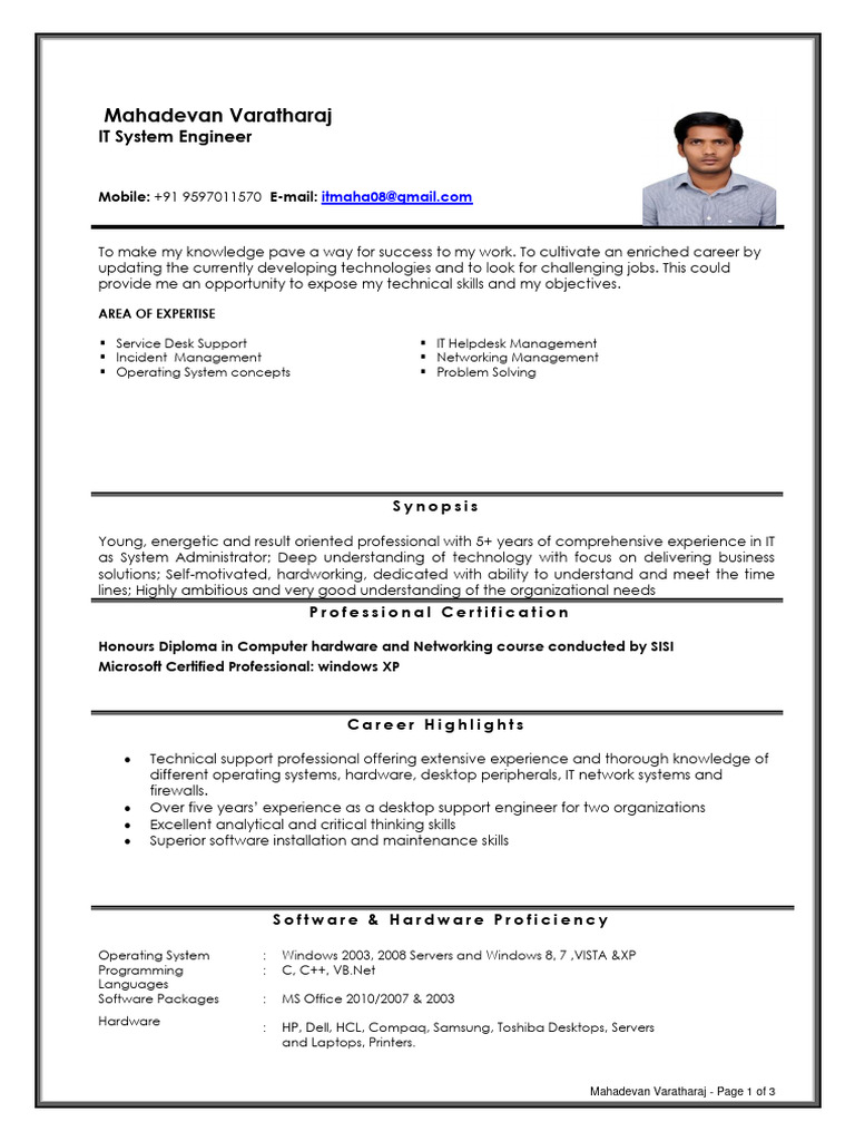 IT Desktop Support | PDF | Computer Network | Technical Support