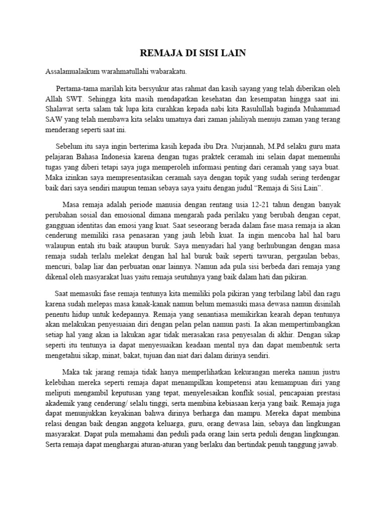 Contoh Ceramah | PDF