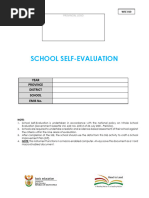 School Self-Evaluation Guide 2022 | PDF | Teachers | Schools