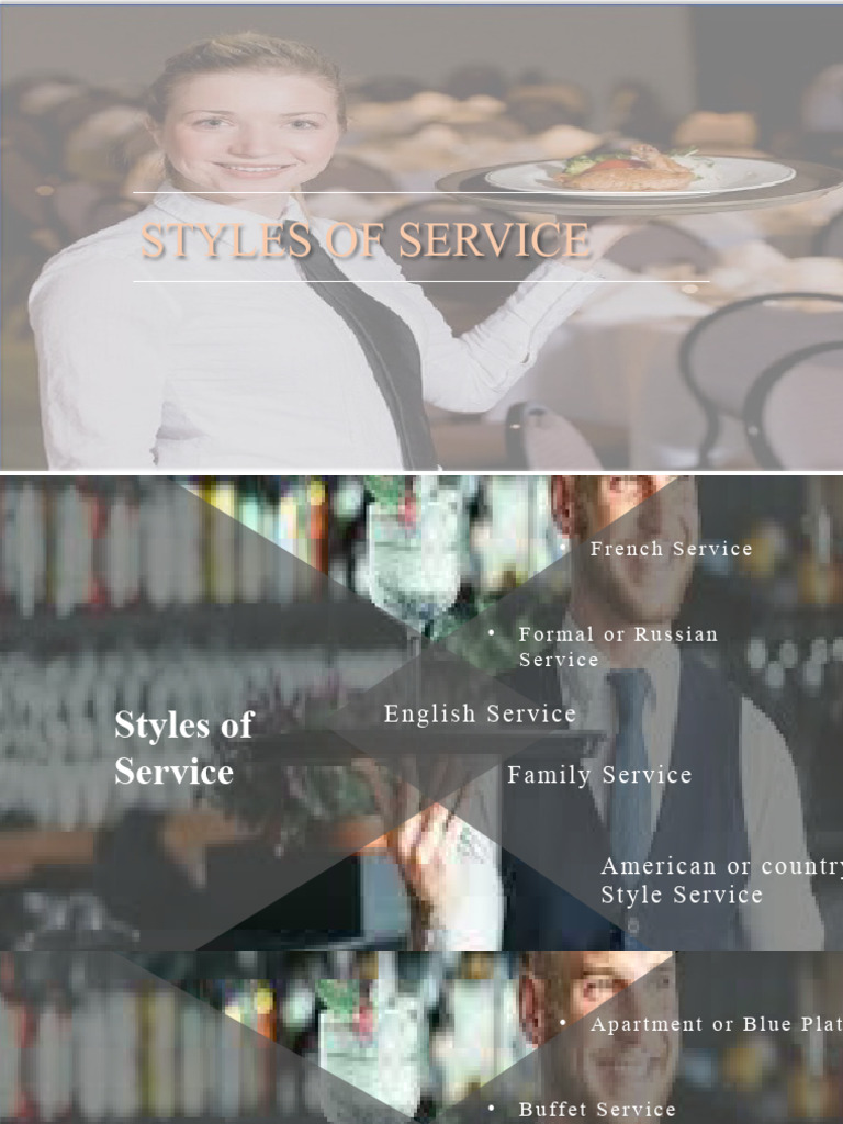 Service Styles Presentation - 1 | PDF | Restaurants | Waiting Staff