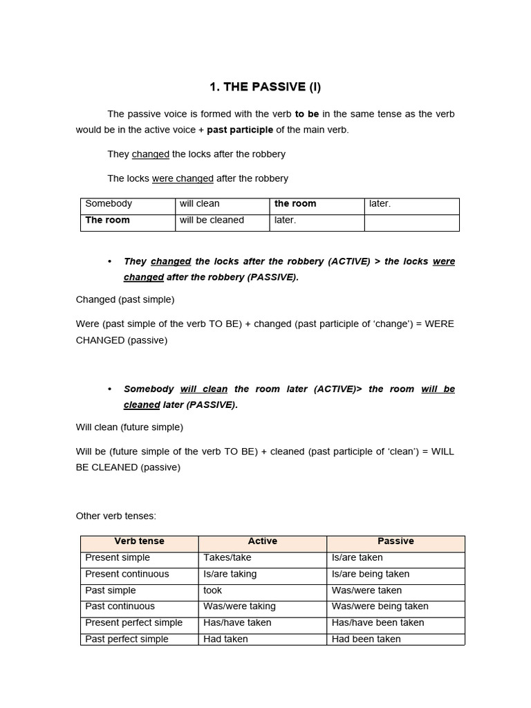 Passive | PDF | Perfect (Grammar) | Grammar