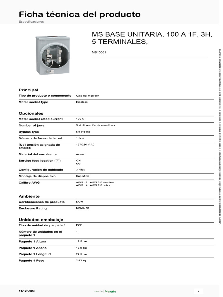 Bases de medición individuales_MS1005J | PDF
