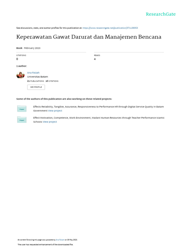 Keperawatan Gawat Darurat & Manajemen Bencana | PDF