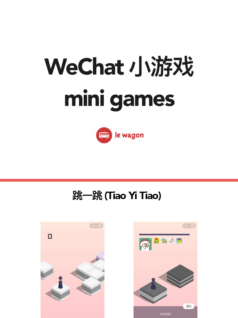 Le Wagon WeChat Mini Games 101 | PDF | Java Script | We Chat Le Wagon WeChat Mini Games 101 | PDF | Java Script | We Chat