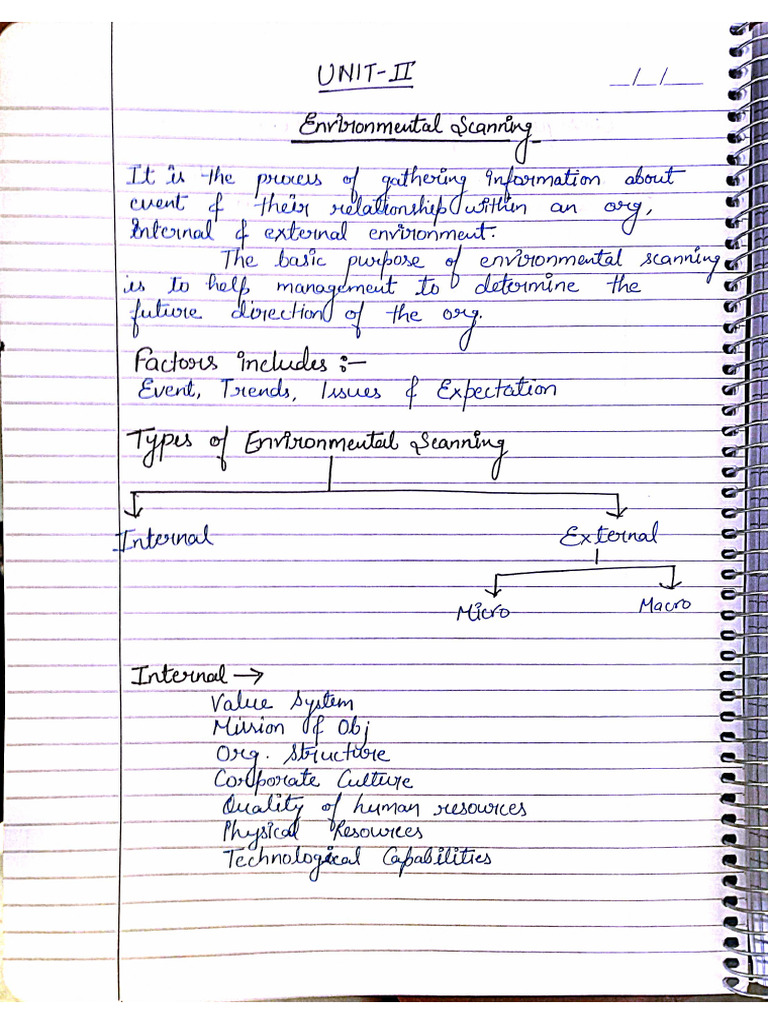 Strategic Management Unit 2,3 | PDF