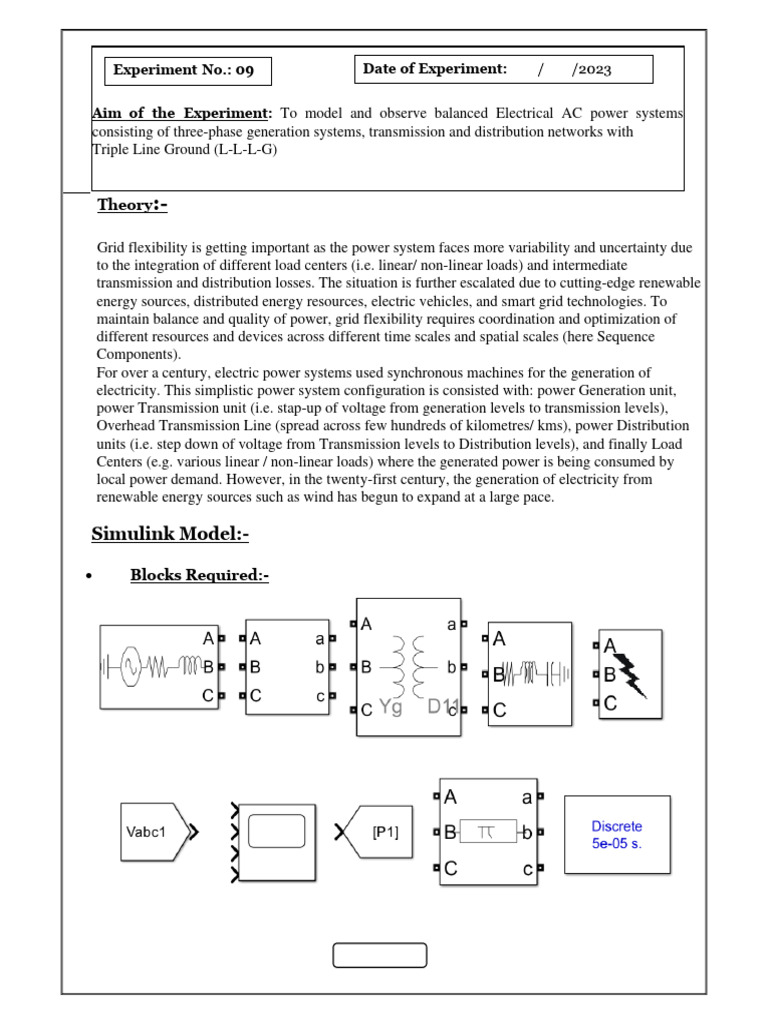 PSM Lab9 | PDF | Electric Power Transmission | Electric Power Distribution
