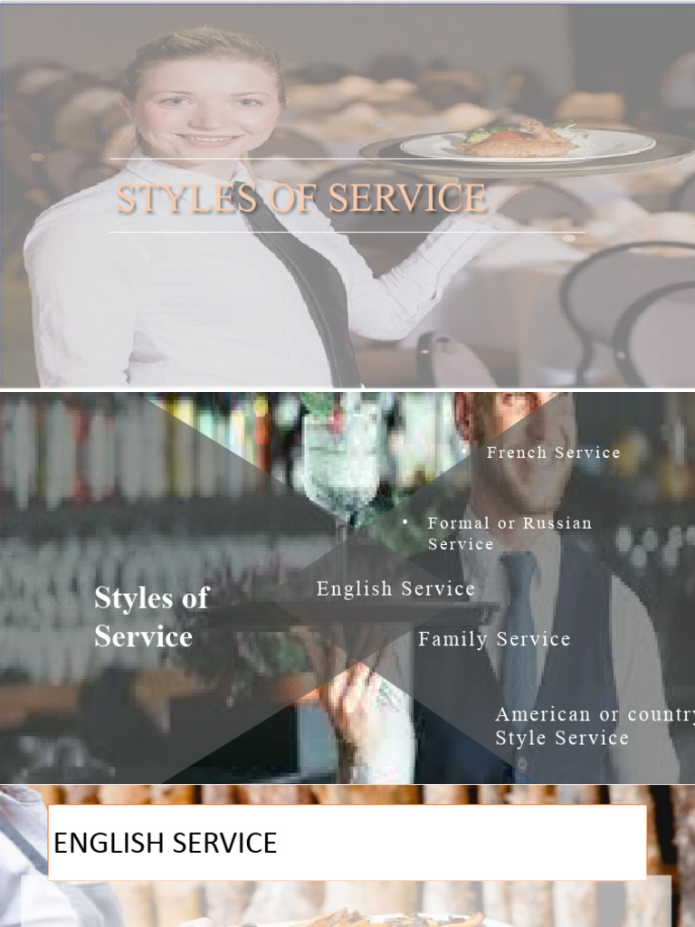 Types of Dining Service Styles Explained | PDF | Tableware | Restaurants