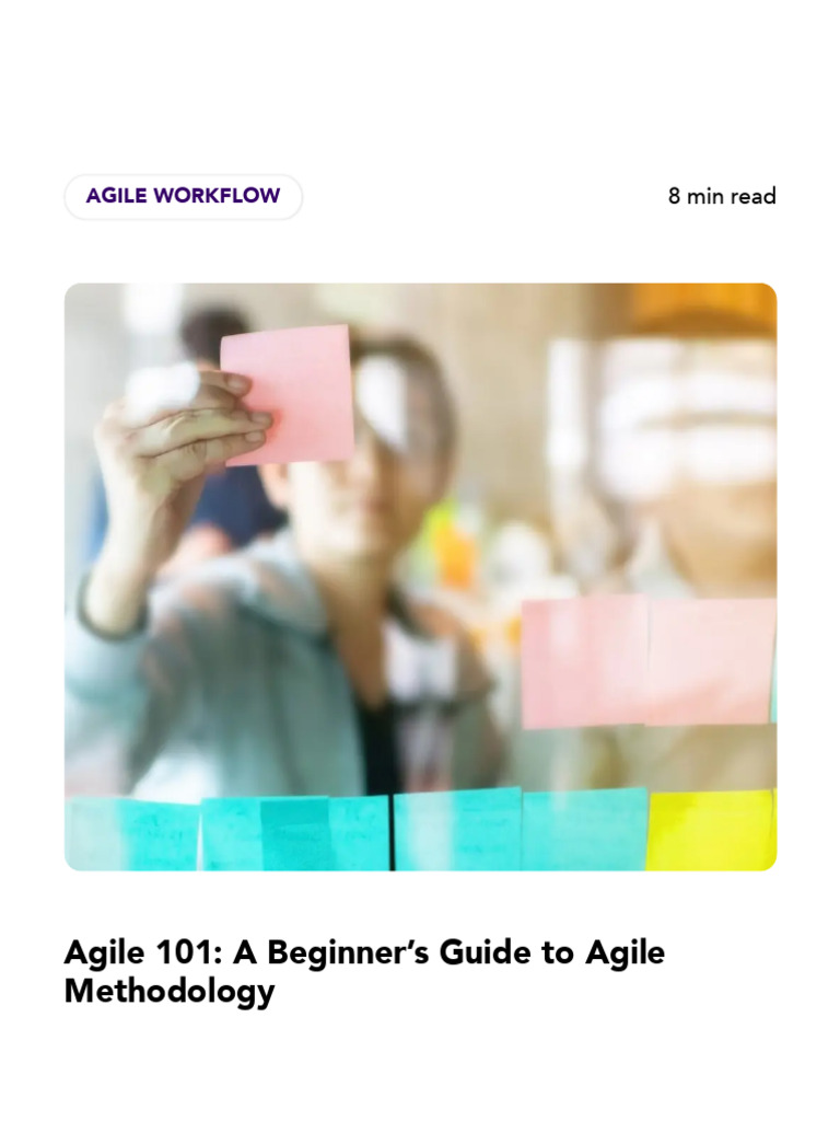 Agile Basics for Newcomers | PDF | Agile Software Development | Scrum (Software Development)