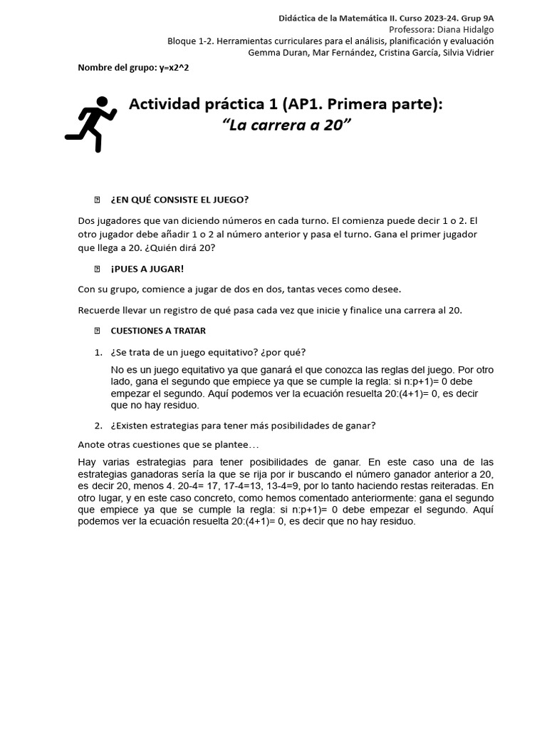AP1. Primera Parte | PDF