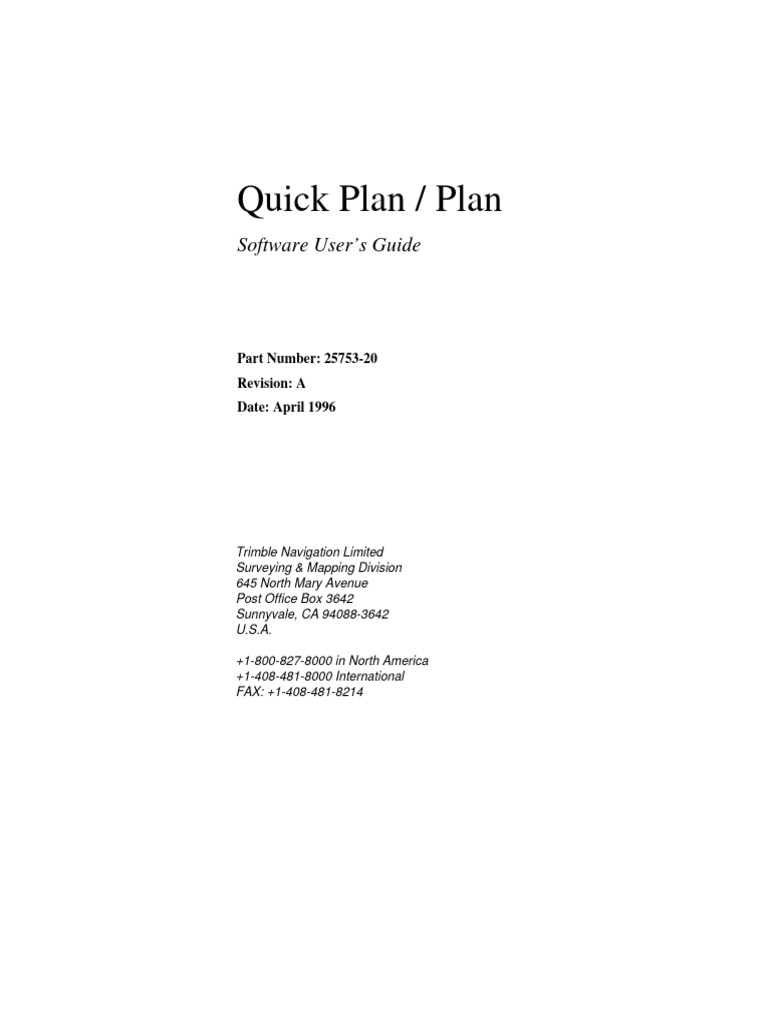 QuickPlan 2.00 User Guide | PDF | Microsoft Windows | Installation (Computer Programs)