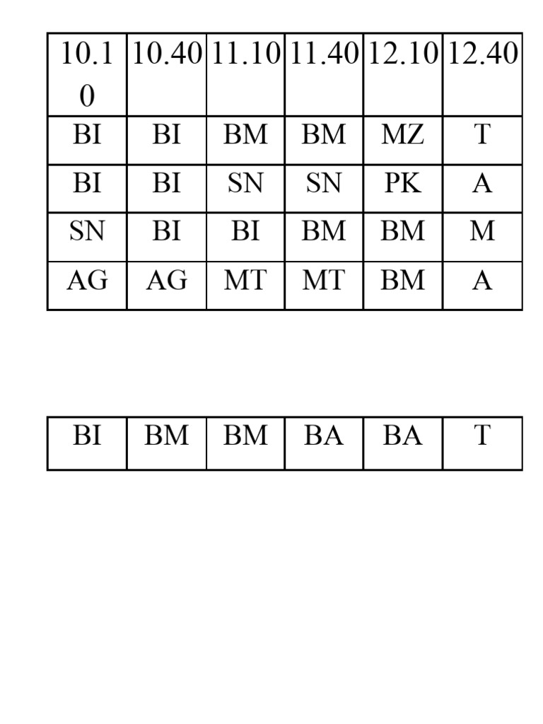 Jadual Wktu | PDF