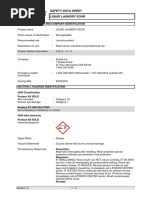 SDS Wash & Walk EcoLab | PDF | Toxicity | Personal Protective Equipment