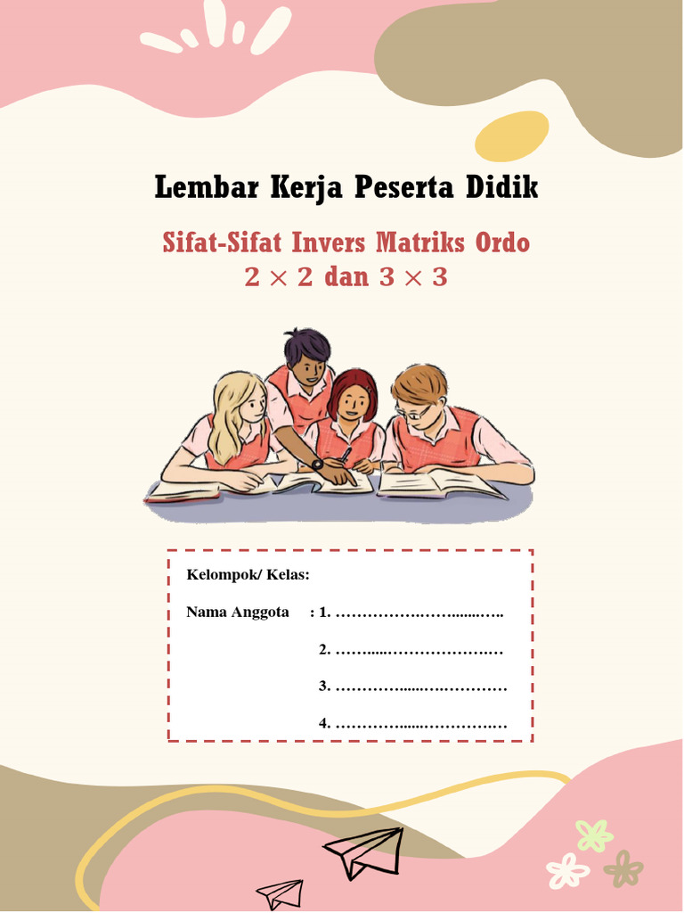 LKPD Sifat-Sifat Invers Matriks | PDF