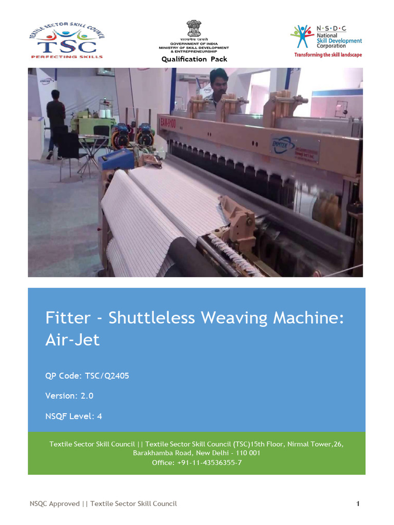 QP - Fitter - Shuttleless Weaving Machine Air-Jet - TSC - Q2405 - v2.0 ...