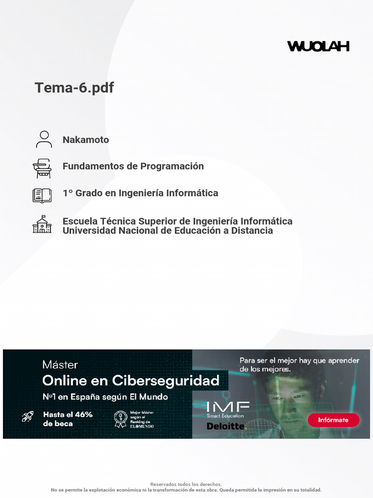 Tema 6 FP UNED | PDF